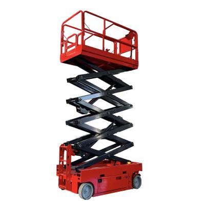 China Self Propelled Electric Steel Scissor Lift 8m 320kg Aerial Work Platform for sale