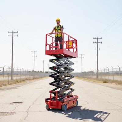 China 16m Electric Self Propelled Aerial Work Platform 320kg Capacity Scissor Lifter for sale