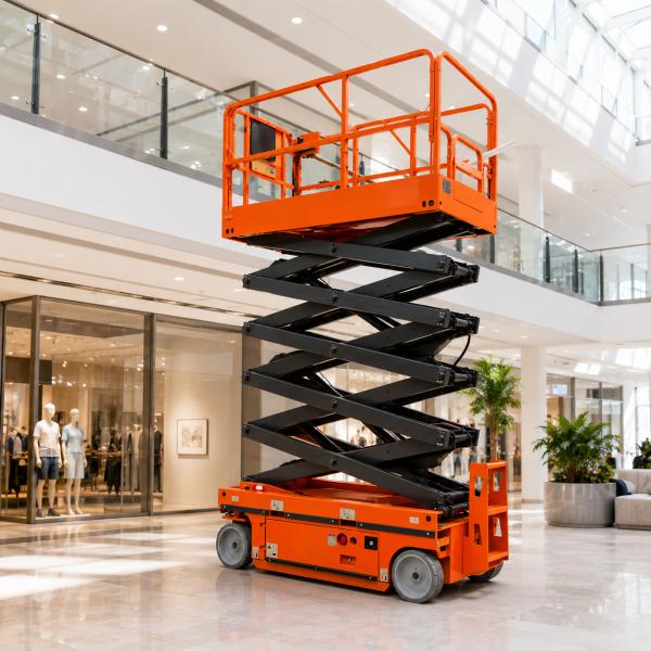 Quality Self Propelled Scissor Lift with 230kg Load Capacity and 15.7m Working Height Electric Aerial Work Platform for sale
