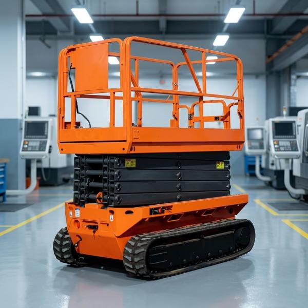 Quality 10m Electric Powered Crawler Scissor Lift Mobile Tracked Aerial Work Platform for sale