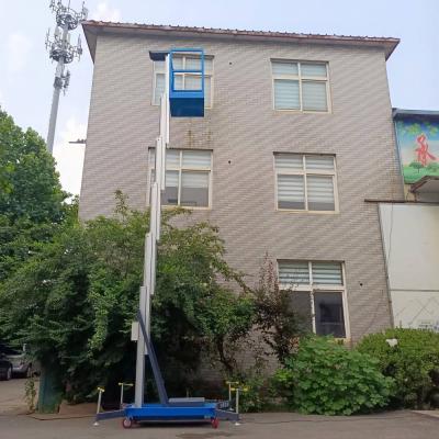China 150kg Single Mast Aluminium Alloy Lifting Platform Maintenance Installation Lift for sale