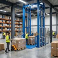 China Cargo Lift Vertical Electric Hydraulic Goods Elevator Platform for sale