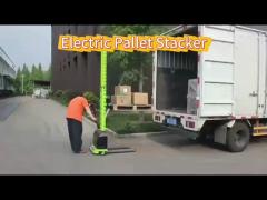 1.2m Hoogte Halfelektrische palletstapler 500 kg Zelflaadbare elektrische stapler