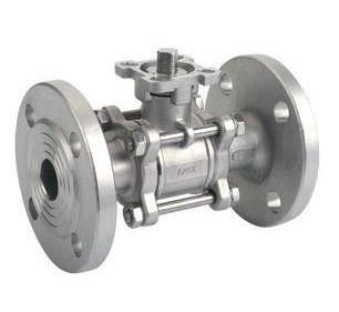 China SCS13 / SCS14 JIS 10K 3PC SS Flanged Ball Valve With ISO5211 Mounting Pad for sale