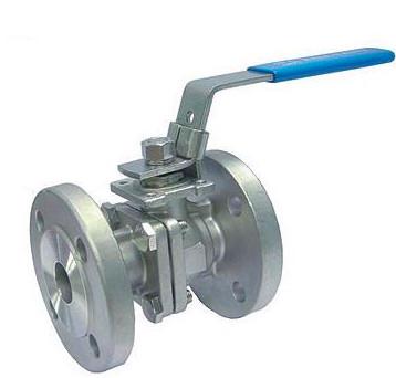 China 2PC Stainless Steel ISO 5211 Ball Valve with Full Port / Flanged End PN16 Mounted Pad for sale