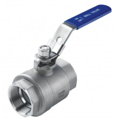 China Threaded End 2 Piece Stainless Steel Ball Valve 1'' 2 Inch SS316 SS304 Ball Valves for sale