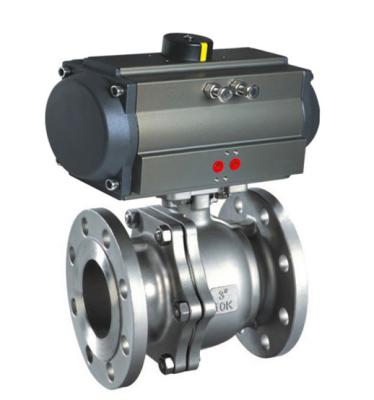 China 304 316 Sanitary Stainless Steel Pneumatic Actuator Ball Valve for sale