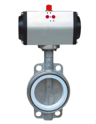 China Triple offset demco high performance lug electric actuator cast iron keystone motorized pneumatic price wafer butterfly for sale