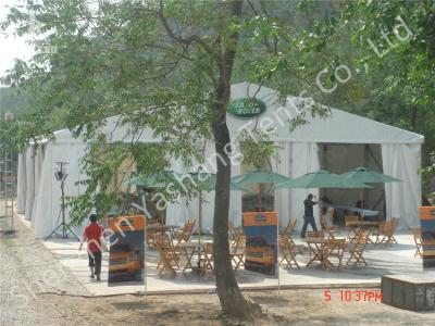 China 15X20m White Party Tent  with Fabric Sidewalls, 200 Seater Outdoor Party Canopy for sale