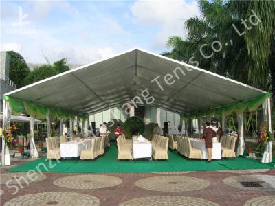 China 100 Seater Temporary Outdoor Party Canopy Tent Open Gable Sunshade Construction for sale