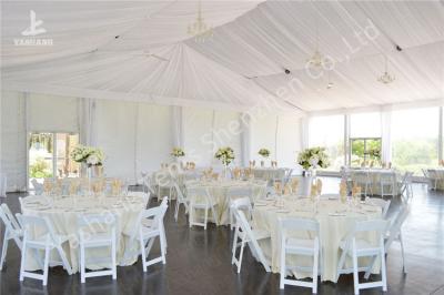 China White Water Repellent PVC Fabric Cover Aluminum Frame Wedding Party Tent for sale