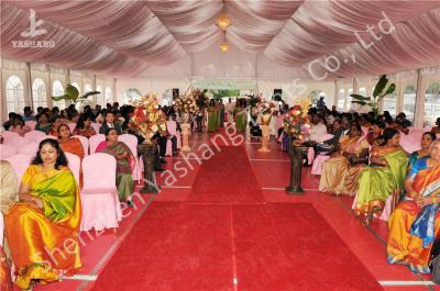 China Rustless Hard Aluminum Structure Garden Party Canopy Tents White PVC Fabric for sale