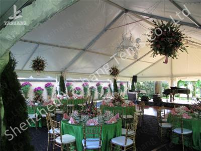 China Waterproof Outside Large Party Tents , Outdoor Canopy Tent White Pvc Fabric Cover for sale