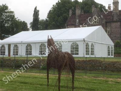 China White Fabric Cover Aluminum Frame Outdoor Large Party Tents on Grassland for sale