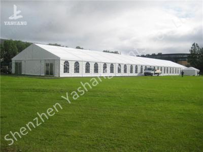 China 15M Width Transparent Soft PVC Window Outdoor Aluminum Profile Party Tents for sale