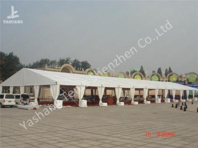China 20M Span Large Outdoor Party Tents For Rent , Aluminium Frame White Party Marquee for sale