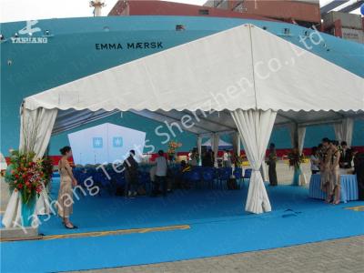 China Clear Span No Center Large Canopy Tent Gable Pole Aluminum Alloy Frame for sale