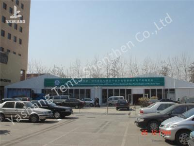 China Clear Span Glass Wall Fabric Roof Cover Rain Tents Outdoor Events 12x60M Size for sale
