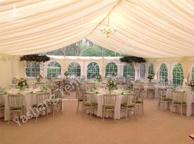China Wedding Reception Marquee / Luxury Dinner Party Tent with Anodized Aluminum for sale