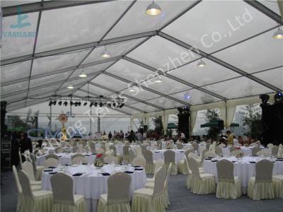 China Beautiful Transparent Luxury Wedding Tents For Hire Clear Span Fabric Structures for sale