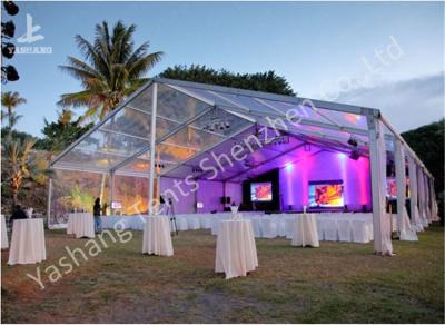 China Outdoor Party Tent Transparent PVC Fabric Cover Aluminum Framed Structure for sale