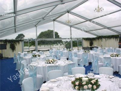 China Outdoor Party Tent Transparent PVC Fabric Cover Aluminum Framed Structure for sale