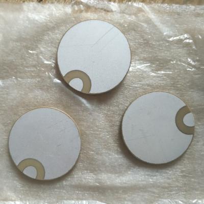 Cina il giro ceramico piezoelettrico di Pzt dell'elemento di 50mm modella due elettrodi nello stesso lato in vendita