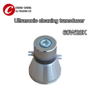 Cina Trasduttore ultrasonico industriale 28K 60W di Piezoceramic per la pulizia delle parti di metallo di Ultrasond in vendita