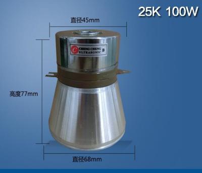 Cina 100w un trasduttore ultrasonico piezoelettrico da 25 chilocicli in vendita