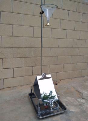 중국 AATCC42 610mm 콘 높이 335x285x1080mm의 직물 충격 침투 검사기 판매용