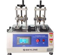 China 8 Test Stations Pneumatic Button Life Testing Machine with Touch Screen Control and Adjustable Test Speed for sale