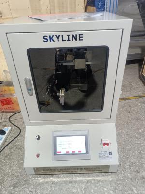 중국 ISO 340 AS1334.10 컨베이어 벨트 수직 연소 시험기, 10.5mm 분젠 버너 및 가연성 시험을 위한 0°~45° 각도 조절 회전 판매용