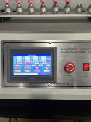 China Cap Hinge Durability and LOF Tester with 8 Test Stations for sale