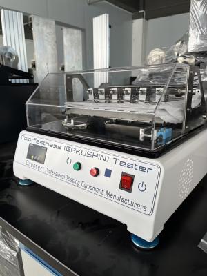 China JIS L0849 II Gakushin Surface Friction Color Fastness Tester with 6 Work Station 2N Load and 30r/min Speed for sale