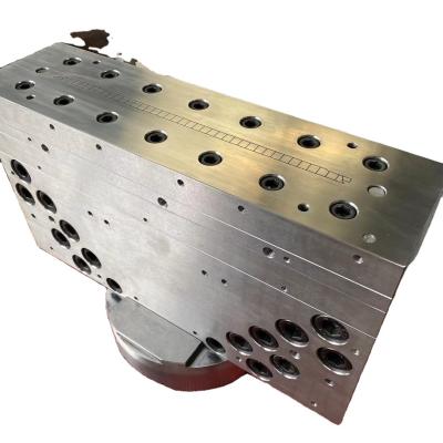 China Co-Extrusion Wallboard Asa Pc Pe Upvc Profile Extrusion Die Mold Moulds in Silver PVC for sale