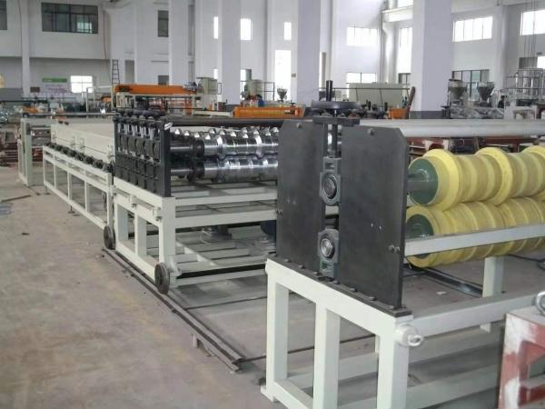 Quality Double-screw Design PVC Roof Tile Production Line with 80/156mm Screw Diameter for sale