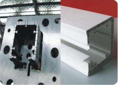 China AutoCAD Designed PVC Profiles for Window and Door Extrusion in Silver Finish for sale