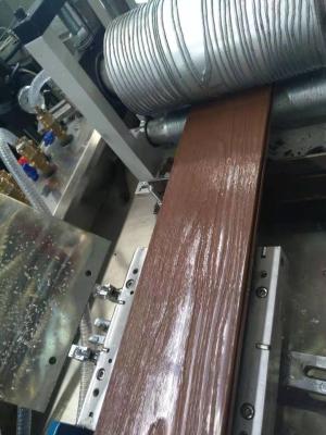 China AutoCAD Designed PE WPC Decking Profile Louver Wall Cladding Production Line for Market for sale