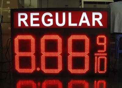 China 10 Inch 7 Segment LED Display Clock 8888 Moving Message Display 220V for sale