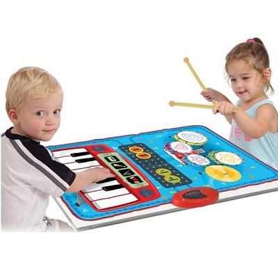 China Mini 2 in 1 Music Jam Mat, 70 x 45 cm, 2 Player, 13 Keys for sale