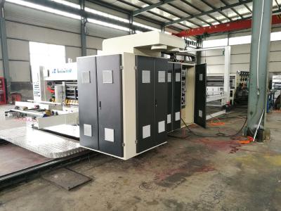 Cina La macchina scanalatrice/impilatore di stampa di Hd Flexo di 3 colori controllato da computer muore taglierina in vendita