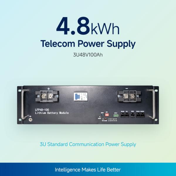Quality 48V100Ah 6000 Cycles LiFePO4 Telecom Back Up Battery For Communication Power Supply for sale