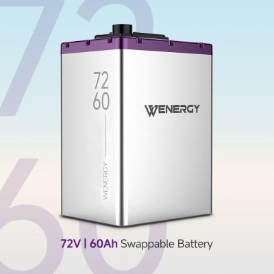 China 72V 60Ah Lithium Battery with IP67 Waterproof and Smart BMS for Delivery Motorcycles for sale