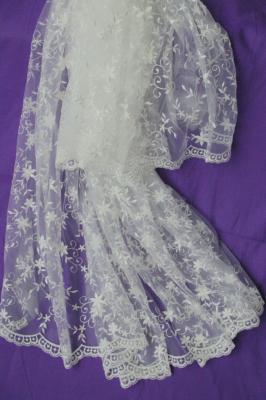 China hot sale fashion embroidery lace fabric for wedding dress for sale