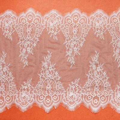 China Good Quality  Crochet  Eyelash Lace Edge for Dress  Double Side for sale