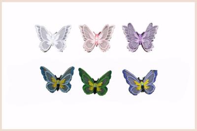 China Garment Accessories  Butterfly Embroidery Applique with Different Color for sale