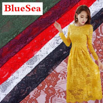 China 2017 Newest Fashion Cord  French Lace Fabric  with Different Color for sale