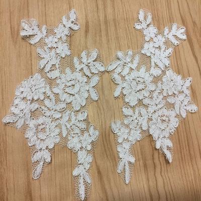 China Ivory Venise Cord Lace Applique for Bridal Gown Wedding Dress decoration for sale