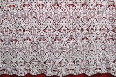 China 100% Polyester Chemical embroidery lace fabric for lady's dresses and Garment for sale