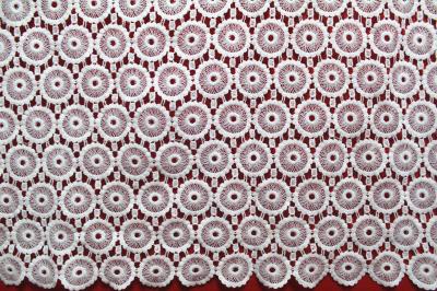 China Apparel Accessories Chemical Lace Fabric  Water Soluble Embroidery  lace fabric for sale